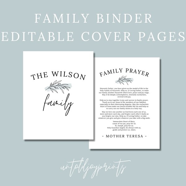 Prayer Binder Template - Etsy