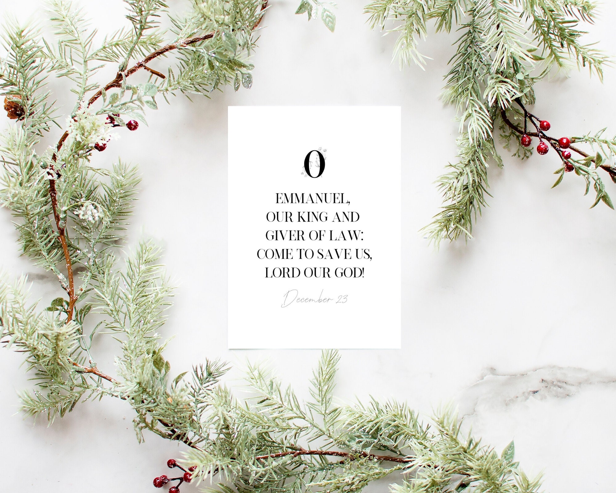 The O Antiphons of Advent Printable Cards - Catholic Advent Print ...