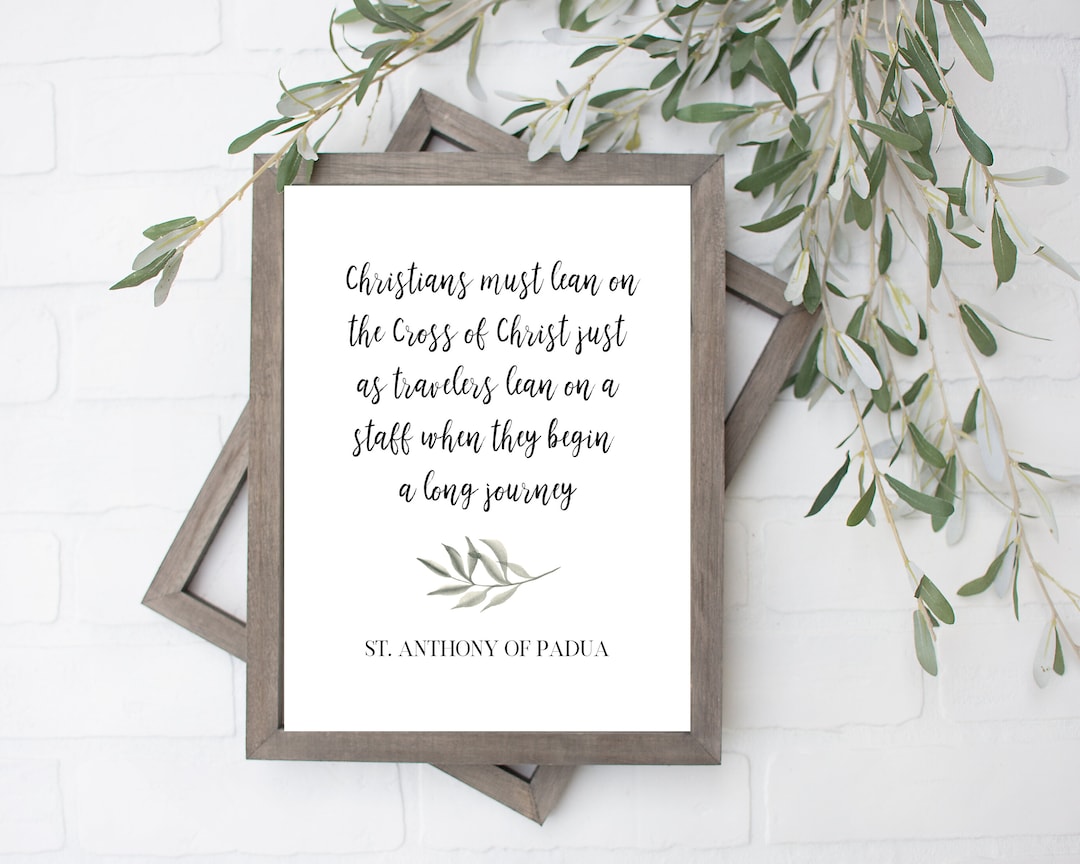 St. Anthony of Padua Quote Print - Instant Download - Printable ...