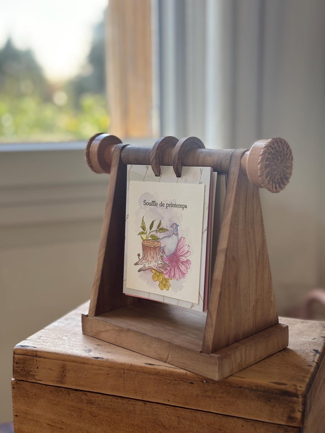 Wooden Rolodex - Memorydex Card Holder - Handmade. - Etsy