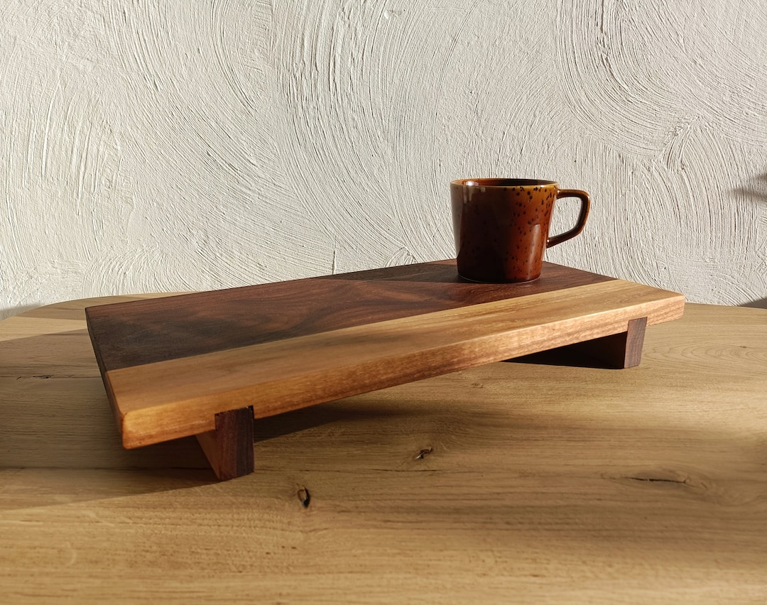 Massief Houten Dienblad walnoot - Etsy