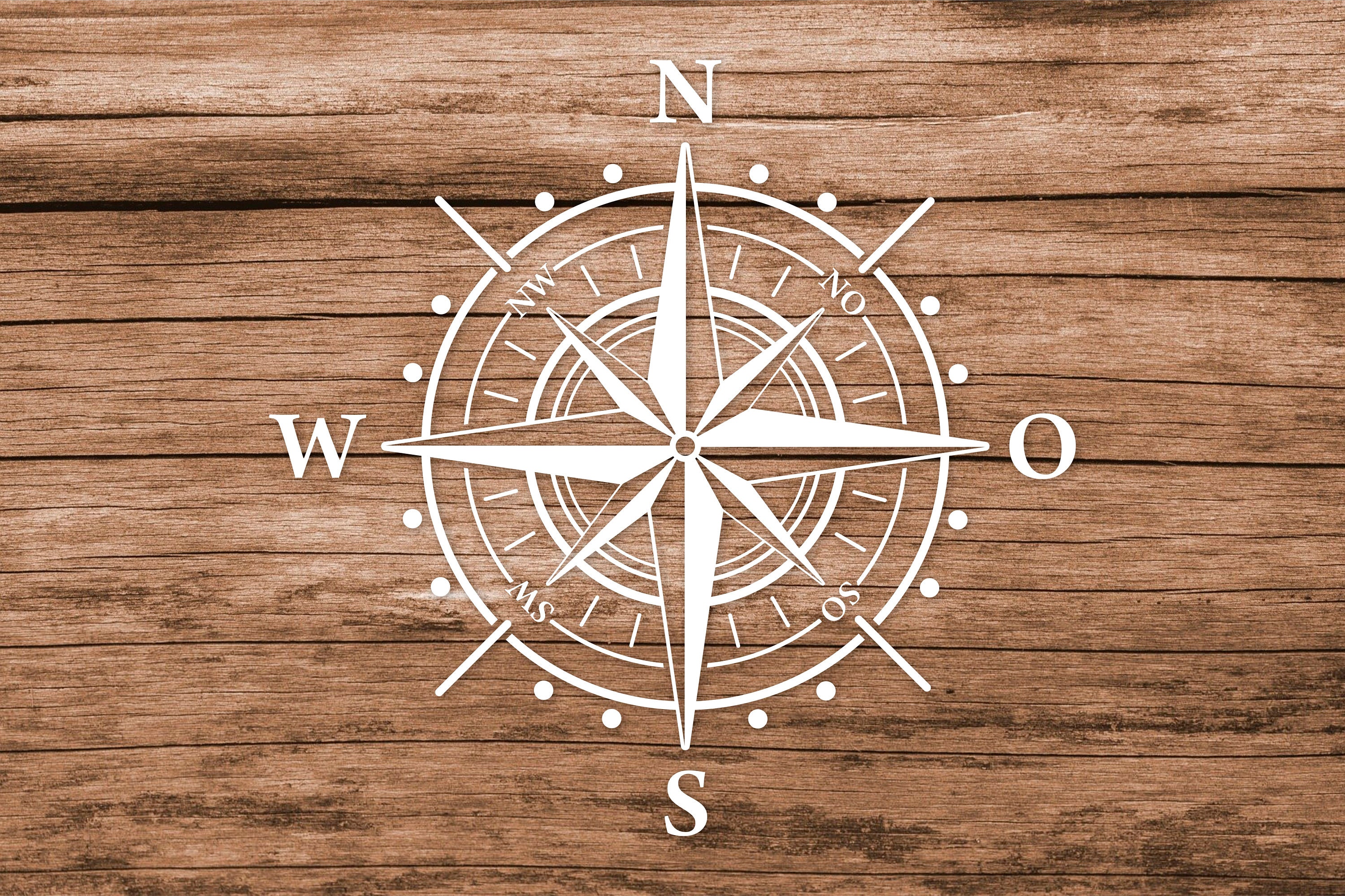 2x Sticker Wind Rose Compass Camper Caravan Style Foil - Etsy UK