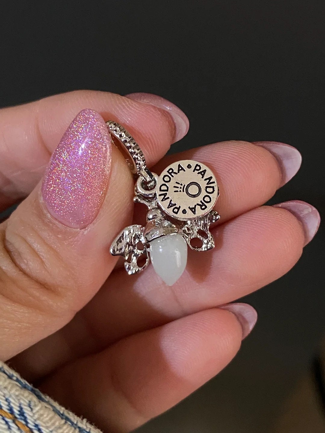 Firefly Charm, Glow in the Dark Charm, Pandora Charm, Mother's Day Gift ...