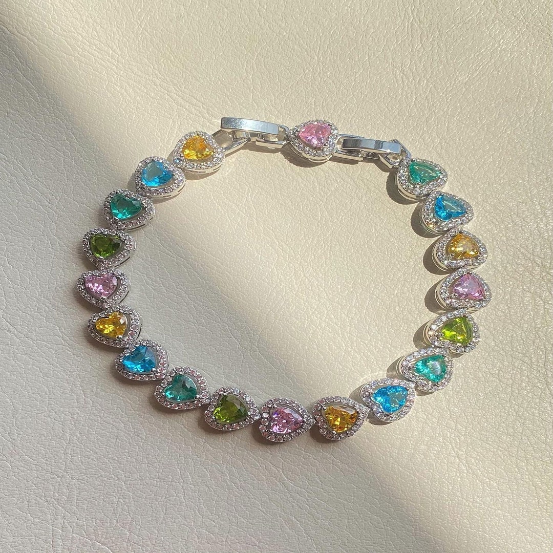 Pandora Bracelet, Rainbow Bracelet, Midnight Bracelet, Multicolor ...