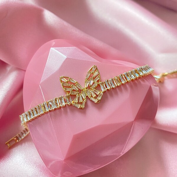 Butterfly Bangle - Etsy