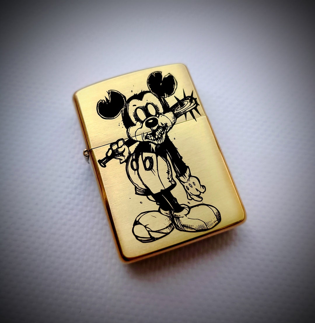 Zippo Mickey Mouse / Lighter / Zippo / Mickey Mouse / Zombie - Etsy