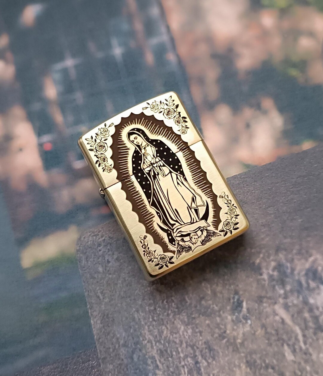 Virgen De Guadalupe / Zippo / Catholic Gift / Virgin Mary and Jesus ...