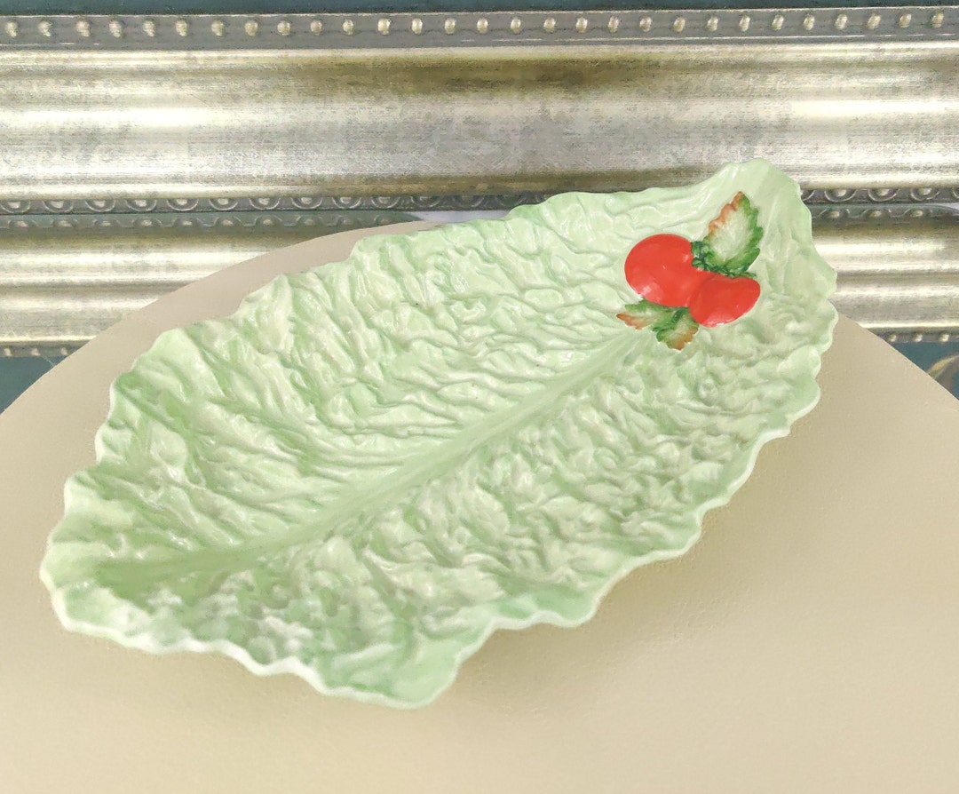 Vintage, CARLTON WARE, Cabbage, Lettuce Leaf, Bowl ,"trade Mark ...
