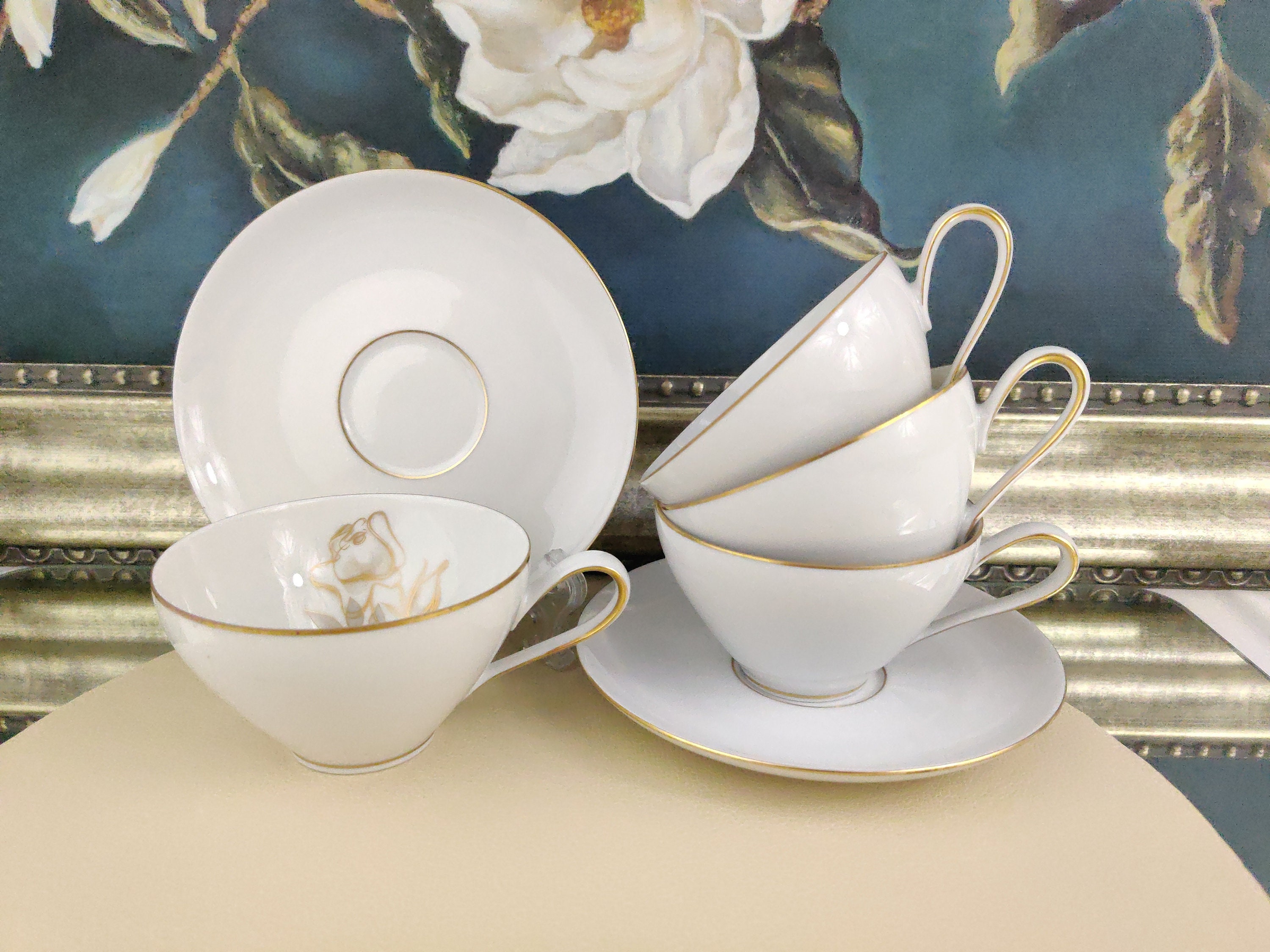Vintage Tea Cup, KPM KRISTER GERMANY, Tea Cup and Saucer Set - Etsy