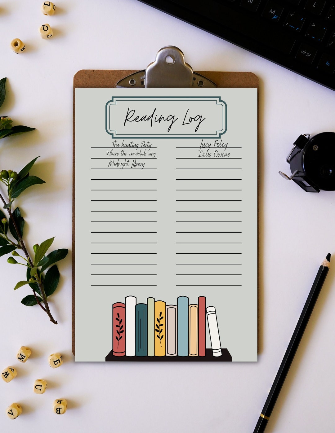 Reading Log, Book Tracker, Books I've Read, Planner Insert, Reading ...