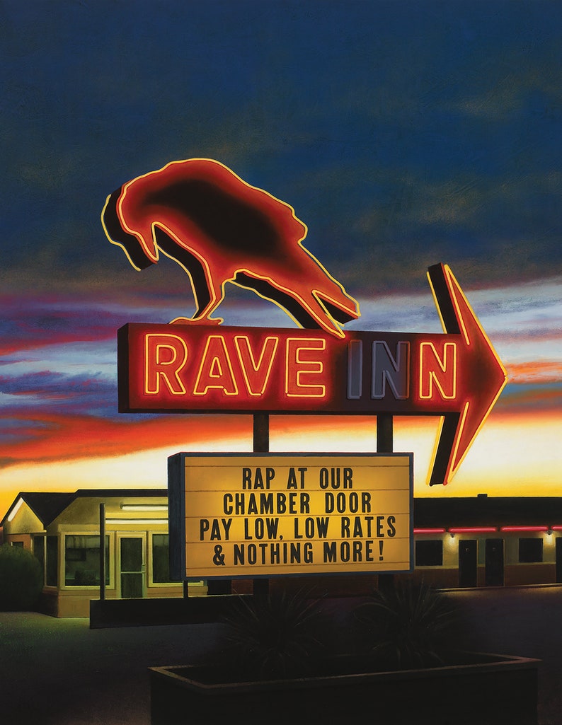 The Neon Box, 10 Blank Neon Art-themed Notecards, Envelopes in Clear ...