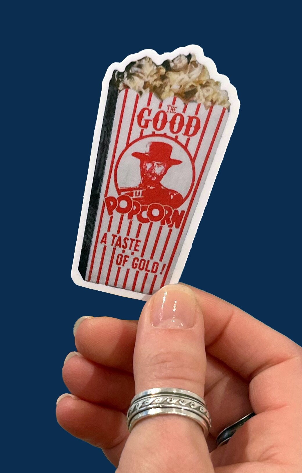 The Good Popcorn Sticker, Water Resistant Western Film Gift - Etsy
