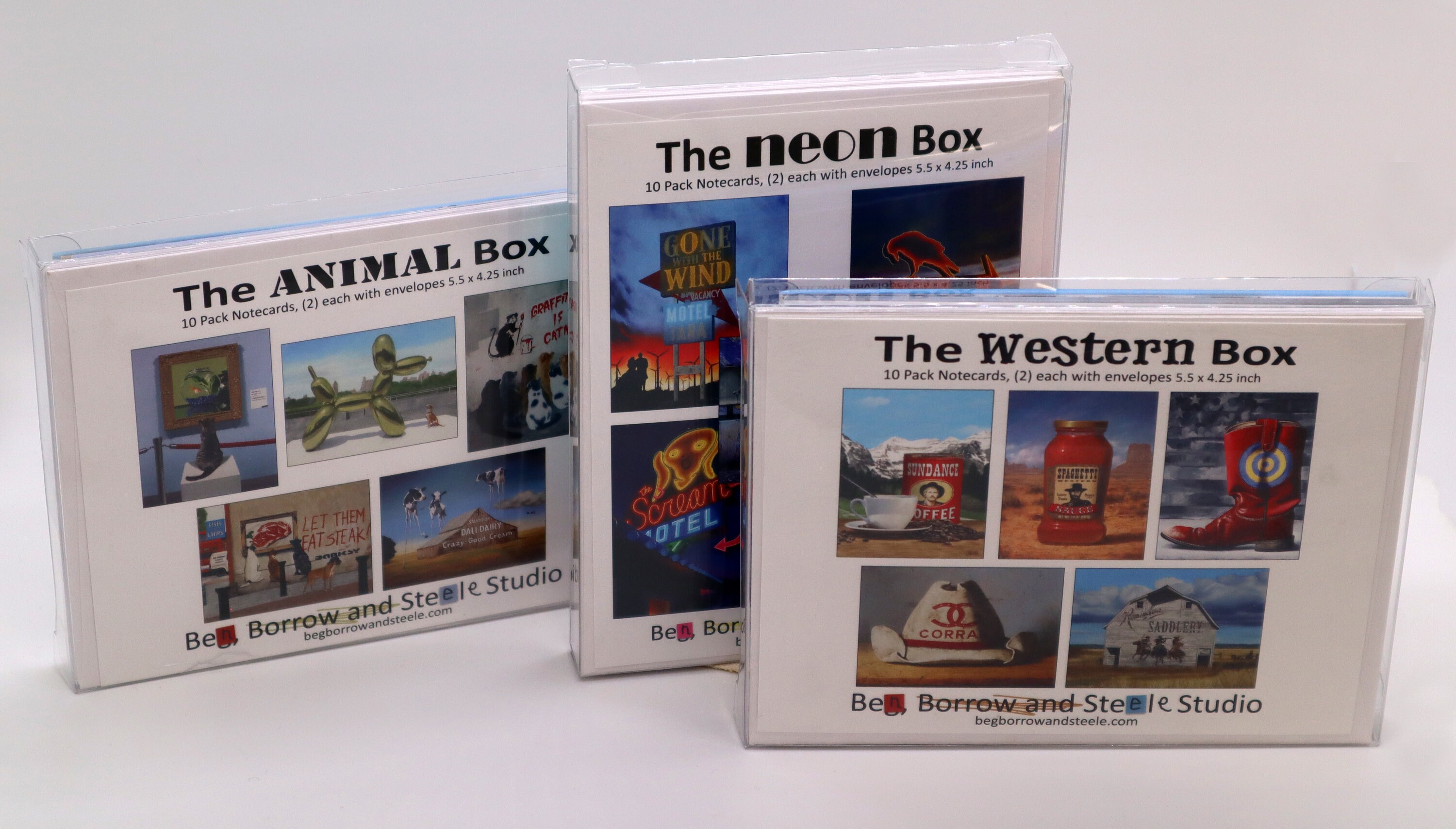 The Boot Box, 8 Blank Western-themed Notecards, Western Greeting Card ...