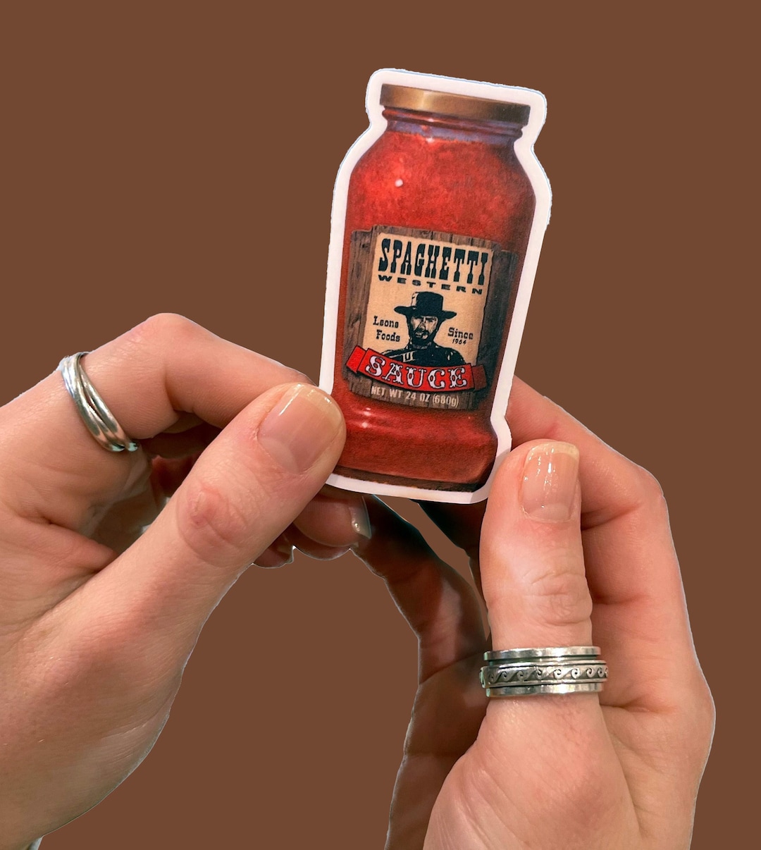 Spaghetti Western Sauce Sticker, Water Resistant, Funny, Fun-unique ...