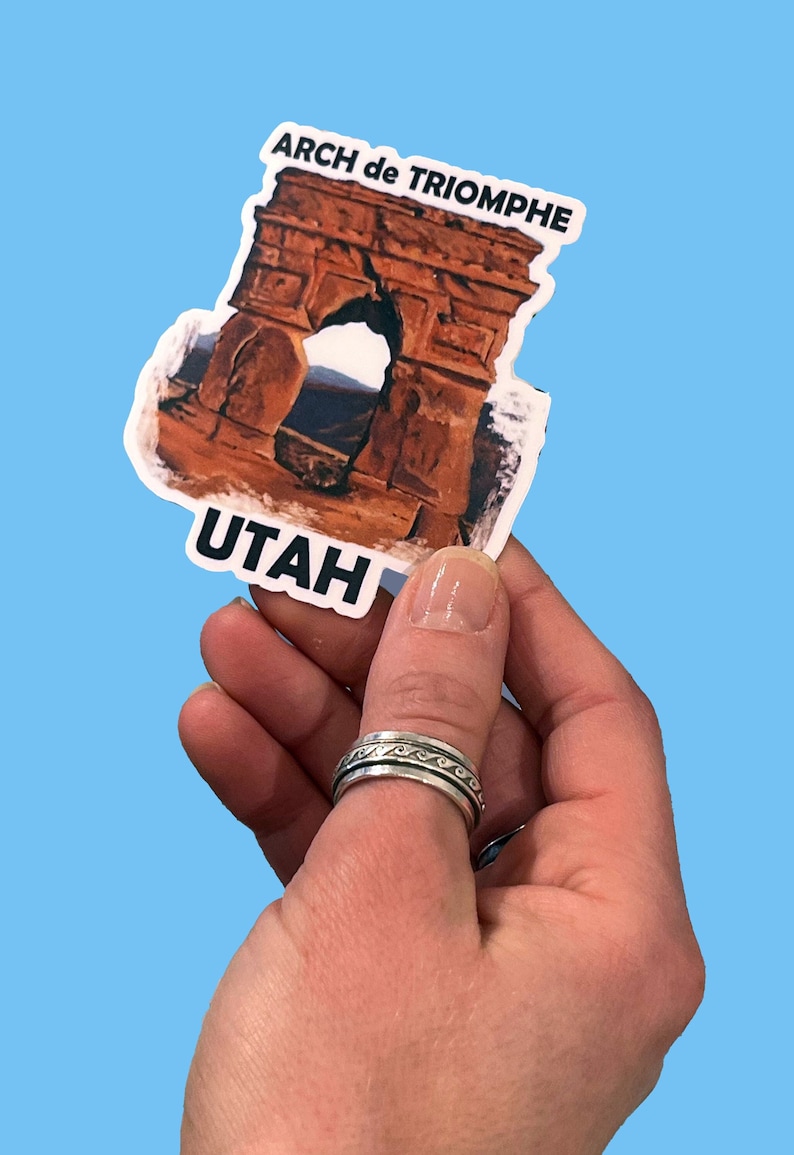 Arch De Triomphe Sticker, Water Resistant, Utah Arches Sticker, Arche ...