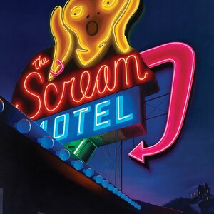 The Neon Box, 10 Blank Neon Art-themed Notecards, Envelopes in Clear ...