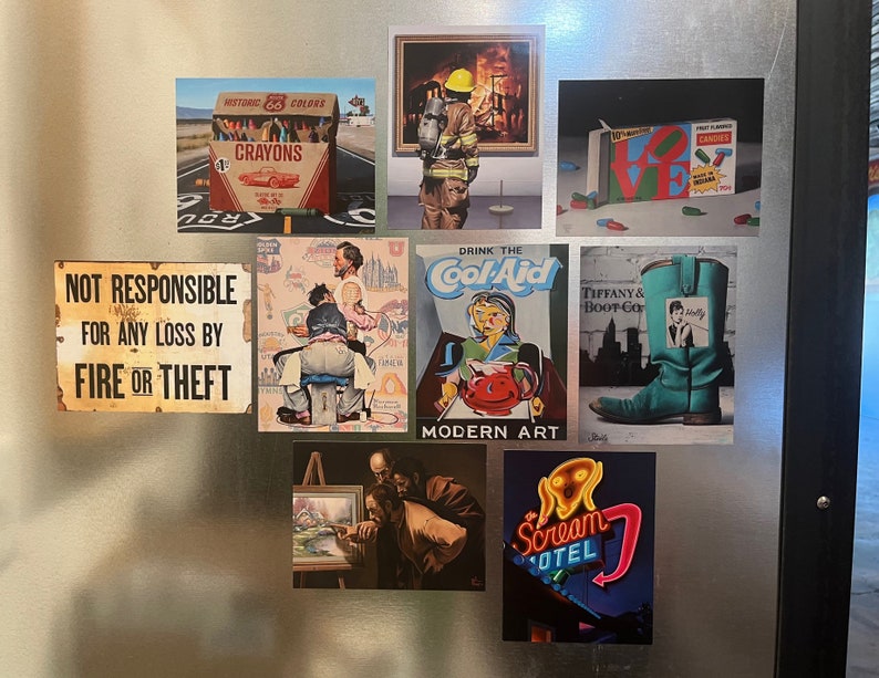 Art Magnets, 4.25 X 5.5 Inches, Pop Art, Ben Steele, - Etsy