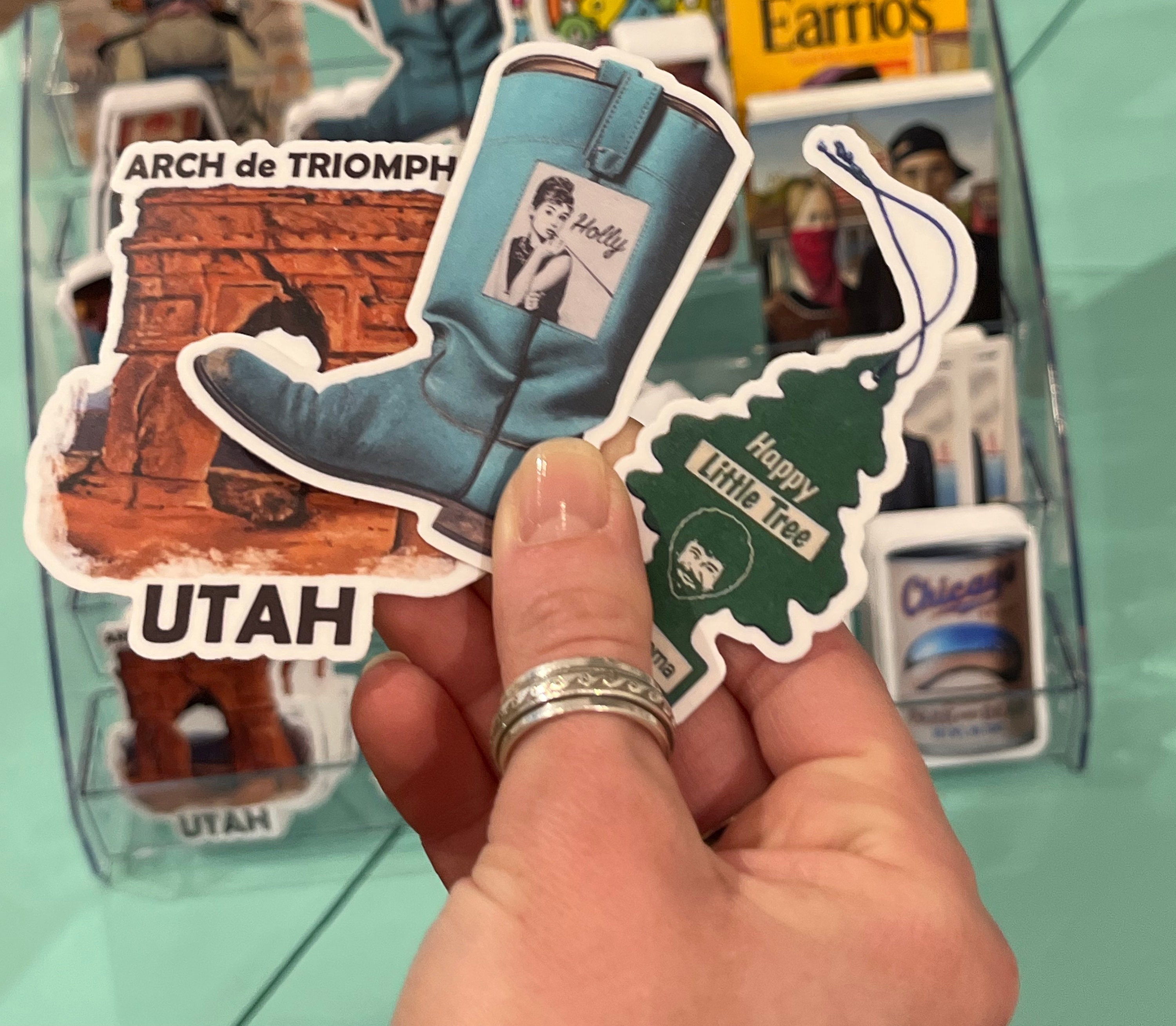 Tiffany Boot Co. Sticker, Water Resistant, Hollywood Sticker, Breakfast at Tiffanys, Fun-unique ...