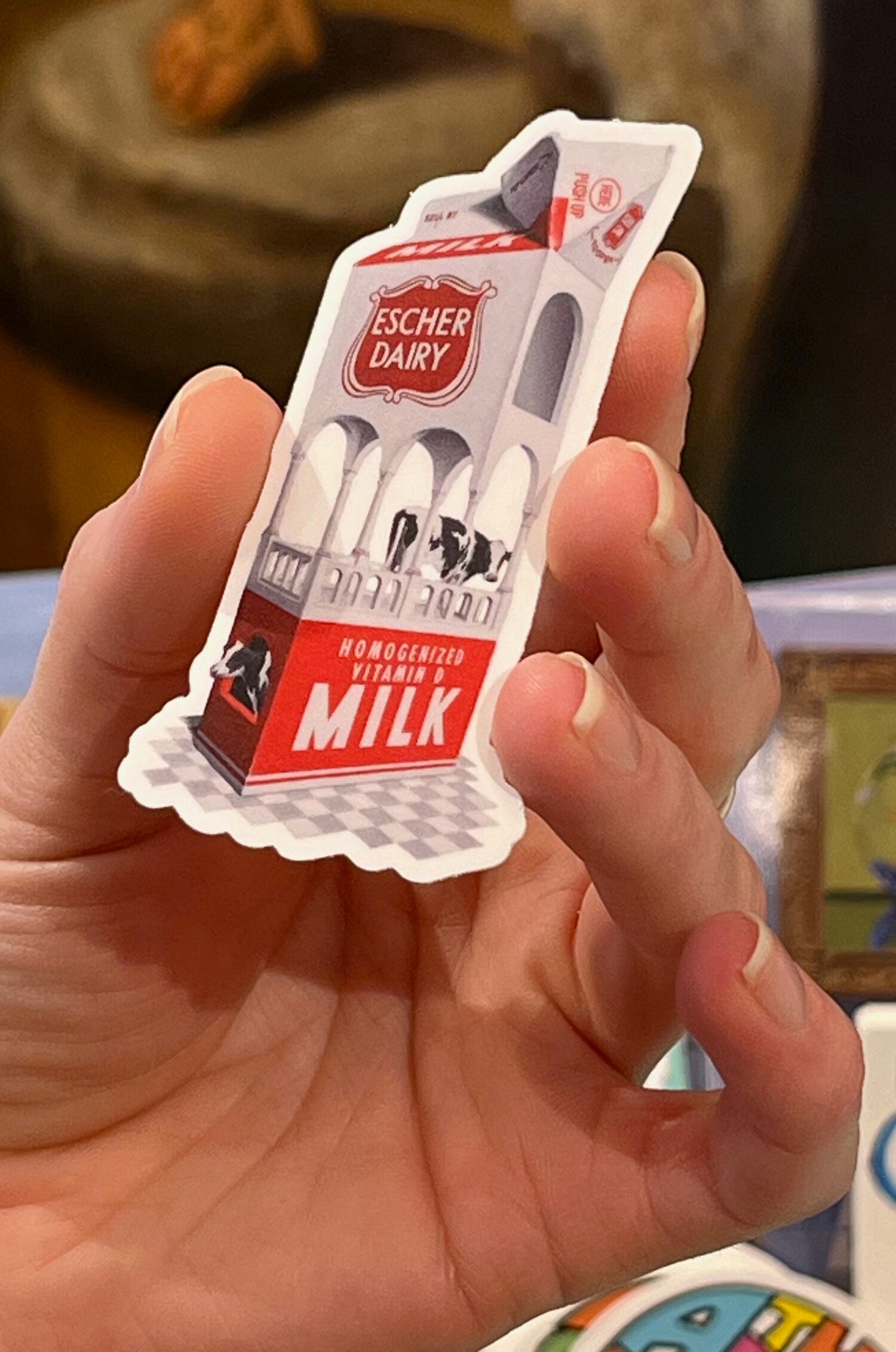 Escher Dairy Sticker Art History Sticker MC Escher Parody - Etsy