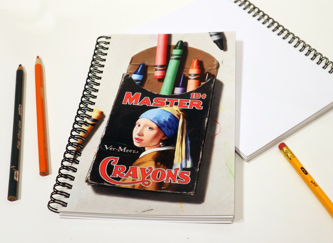 Master Crayons Notebook, Girl With Pearl, Rembrandt, Soft Spiral ...