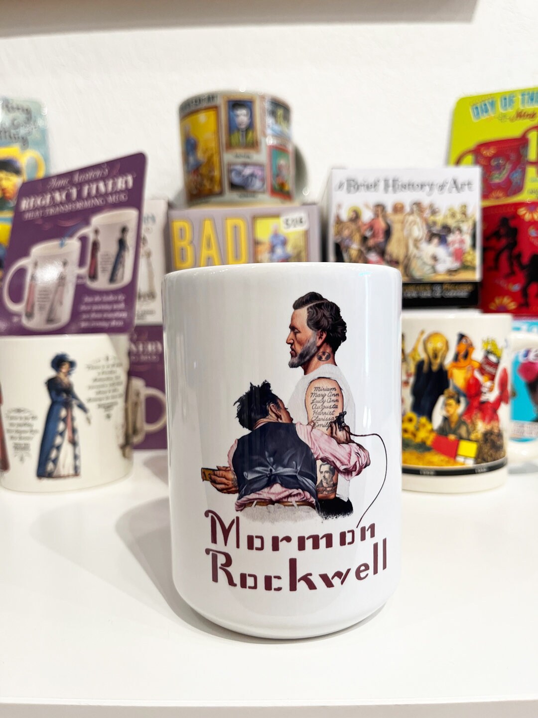 Mormon Rockwell Glossy 15 Oz Ceramic Coffee Mug - Etsy