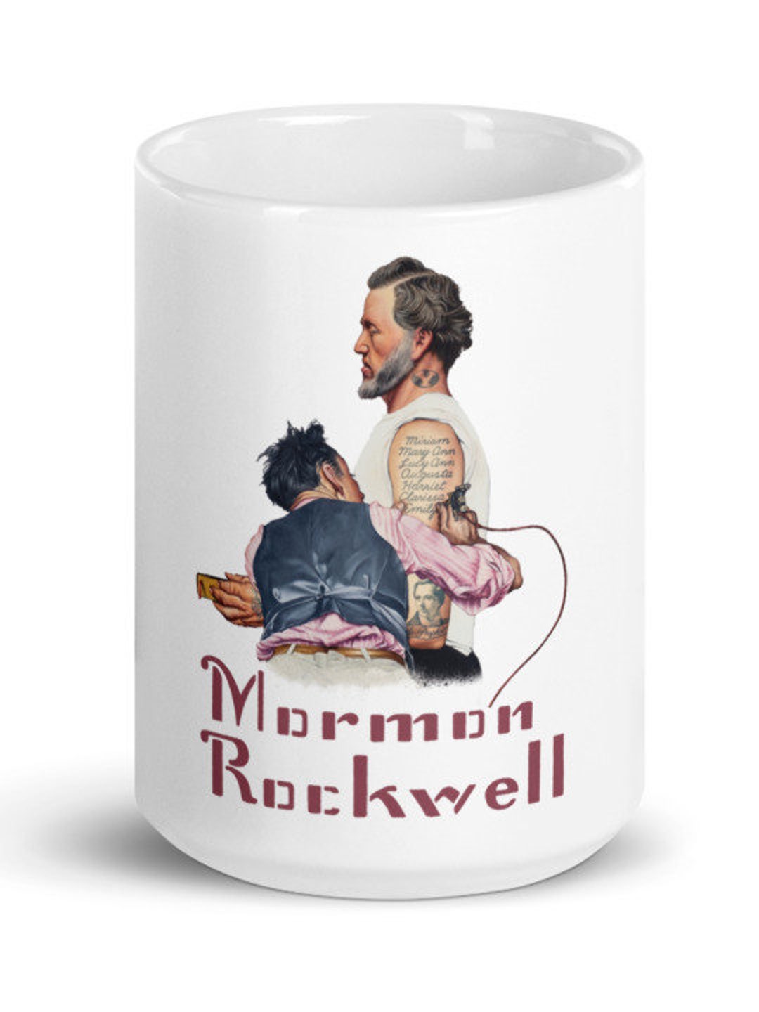 Mormon Rockwell Glossy 15 Oz Ceramic Coffee Mug - Etsy