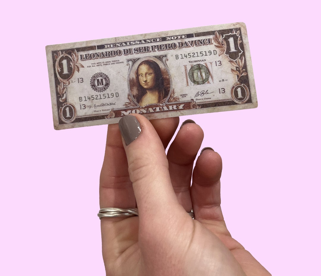 Monatary Sticker, Water Resistant, Art Money Sticker, Art Parody ...