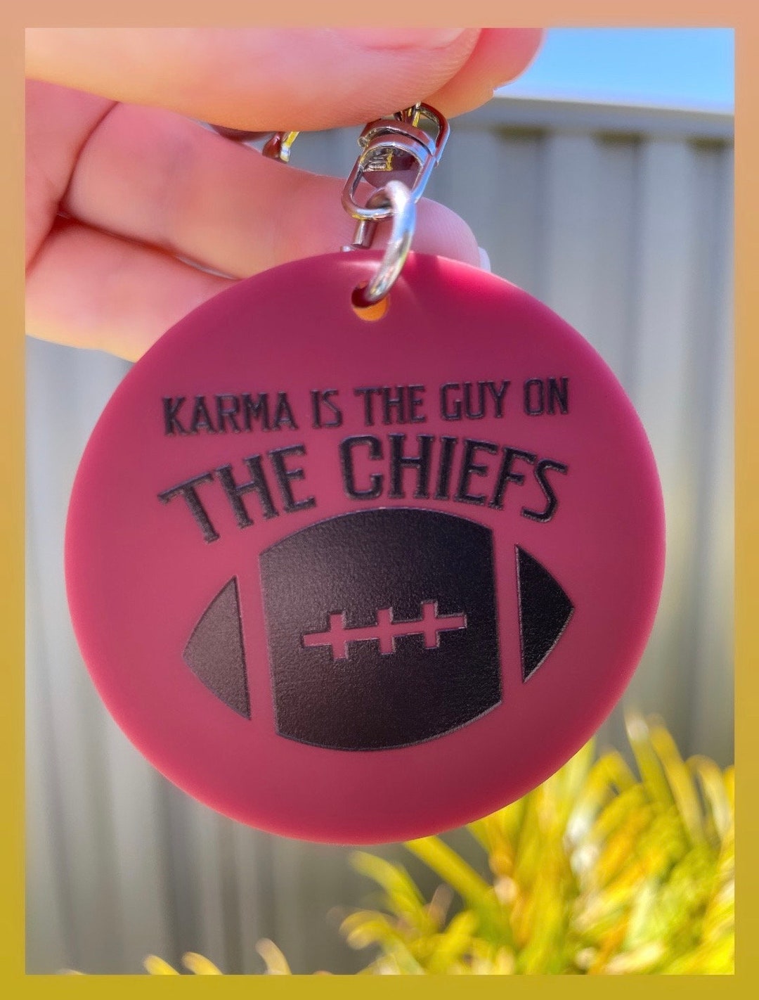 Karma is the Guy on the Chiefs Keychain Taylor Swift Keychain Swiftie ...