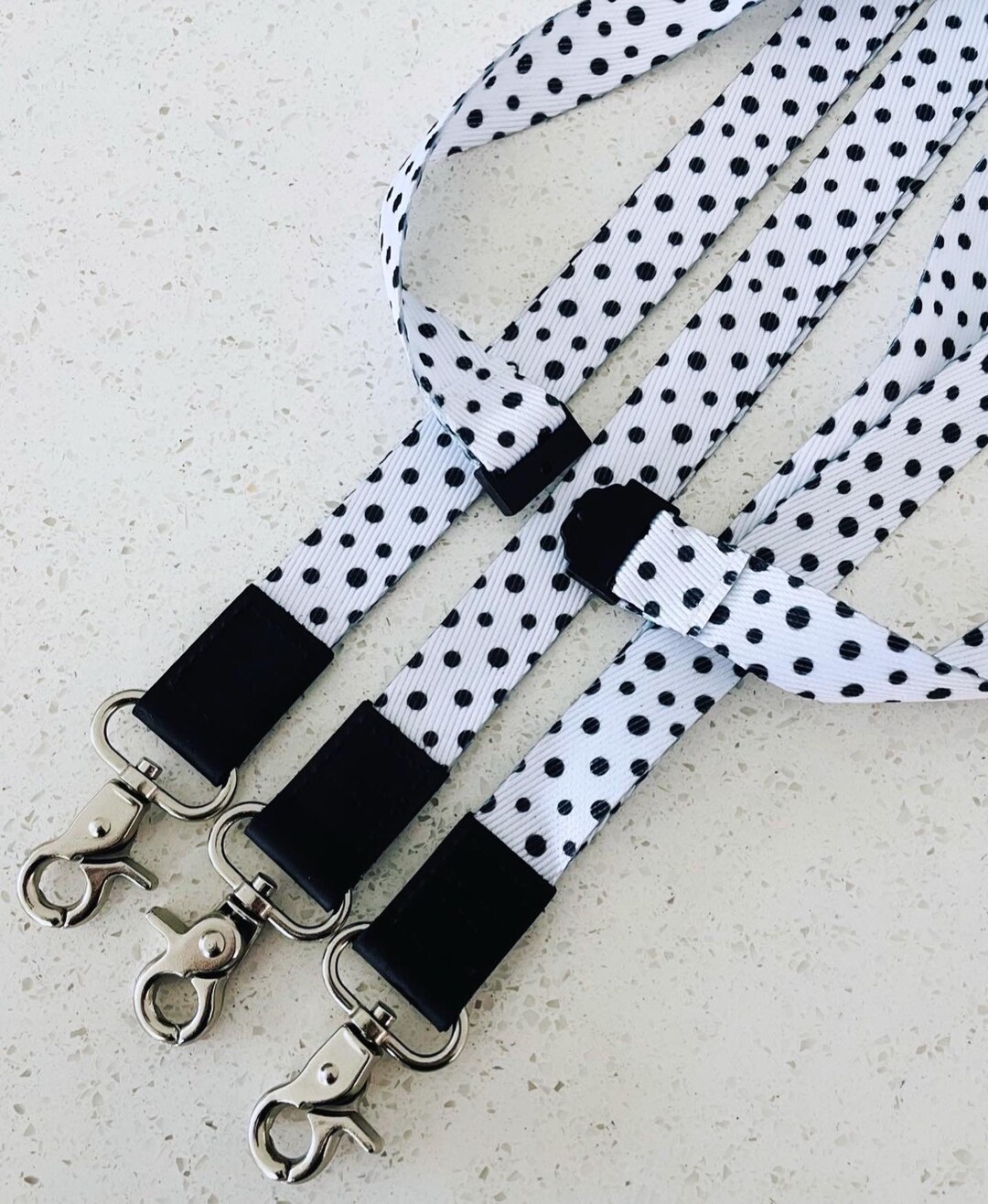 Polka Dot Fabric Lanyard - Polka Dot Lanyard - Fabric Lanyard - Teacher ...