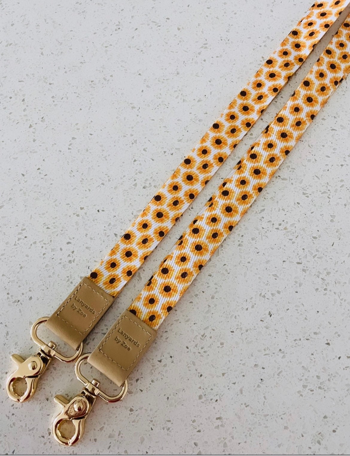 Sunflower Fabric Lanyard Sunflower Lanyard Fabric Lanyard Teacher ...