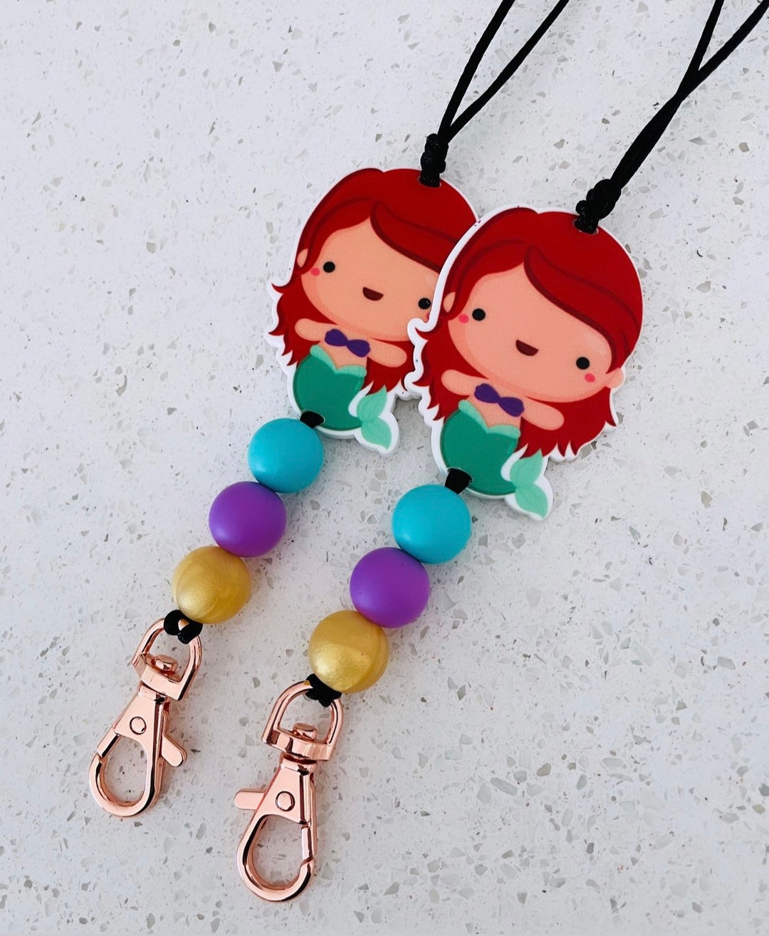 Ariel Lanyard - the Little Mermaid Teacher Lanyard - Teacher Lanyard ...