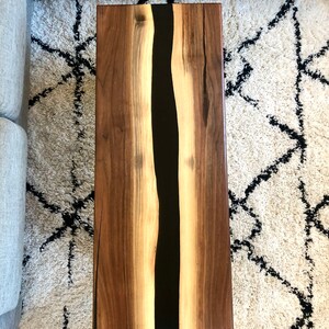 Black Walnut Epoxy Live Edge River Table - Etsy