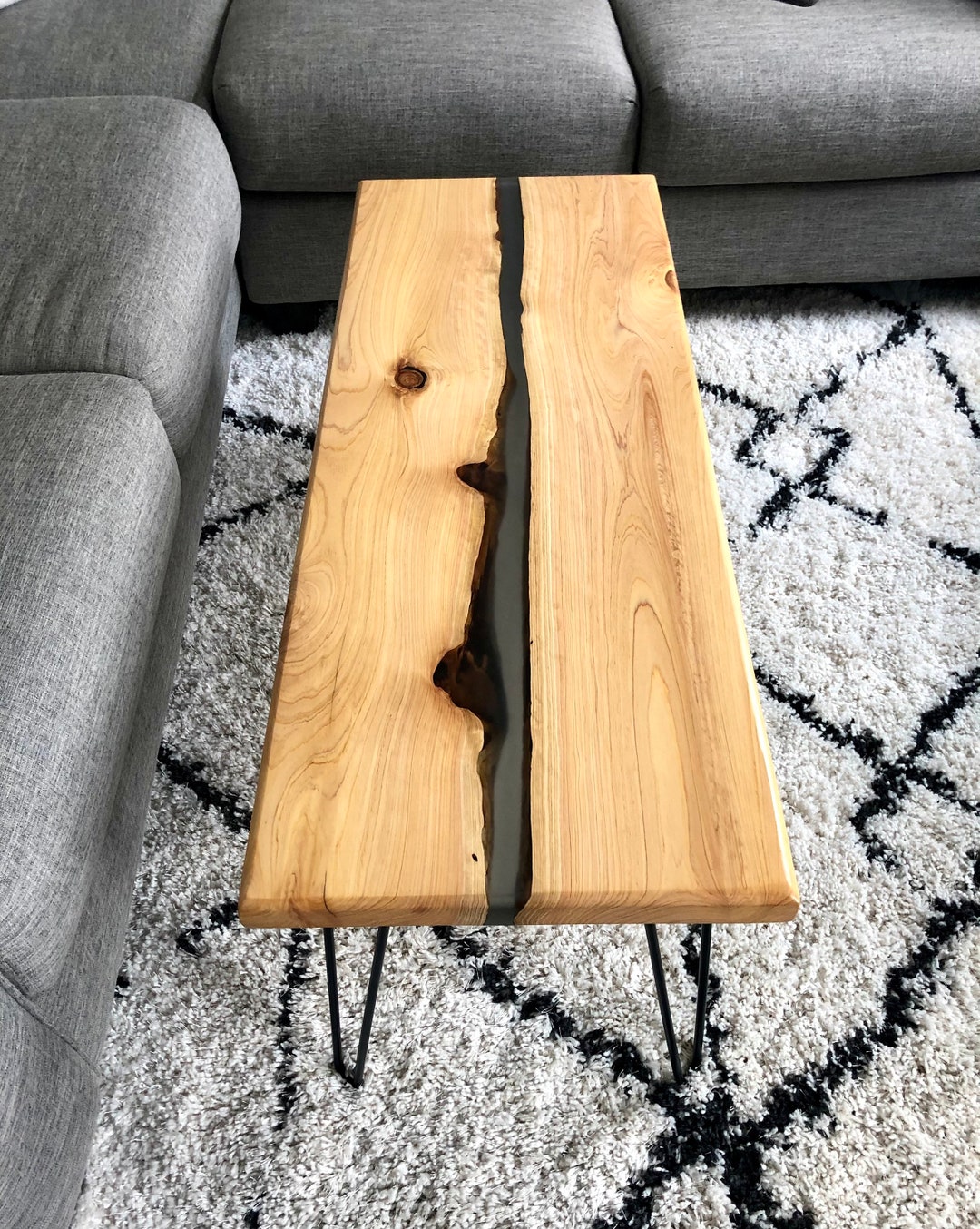 Cedar Live Edge River Table - Etsy