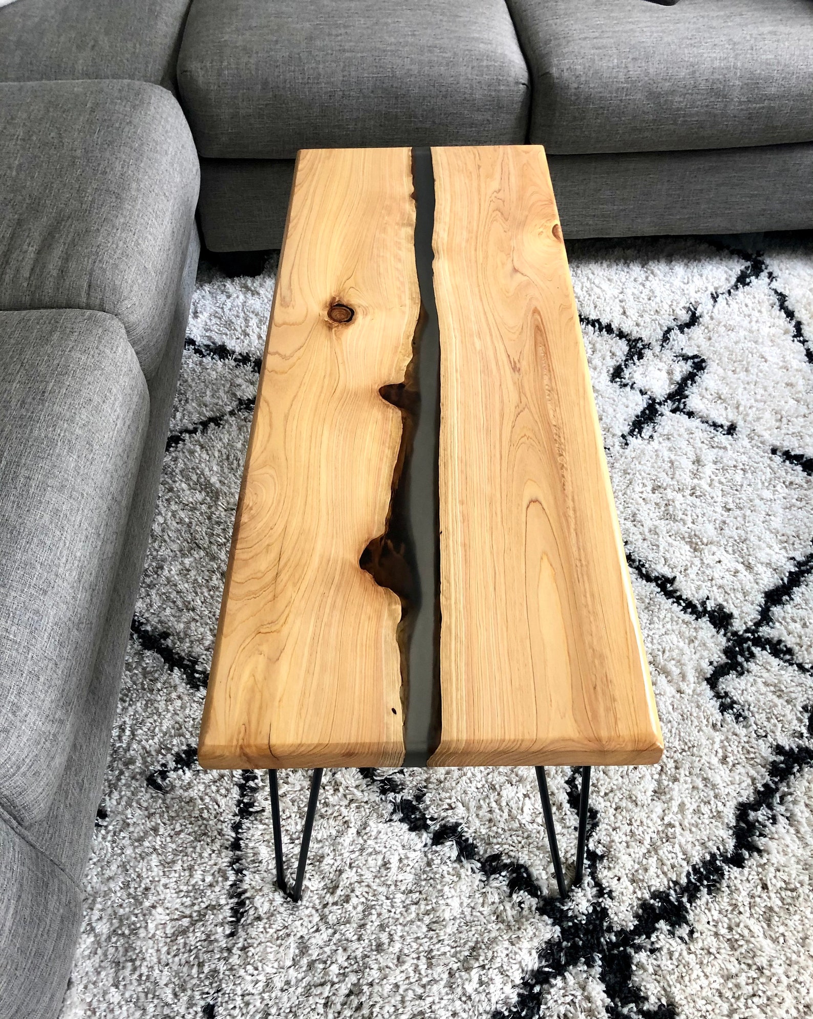 Cedar Live Edge River Table - Etsy