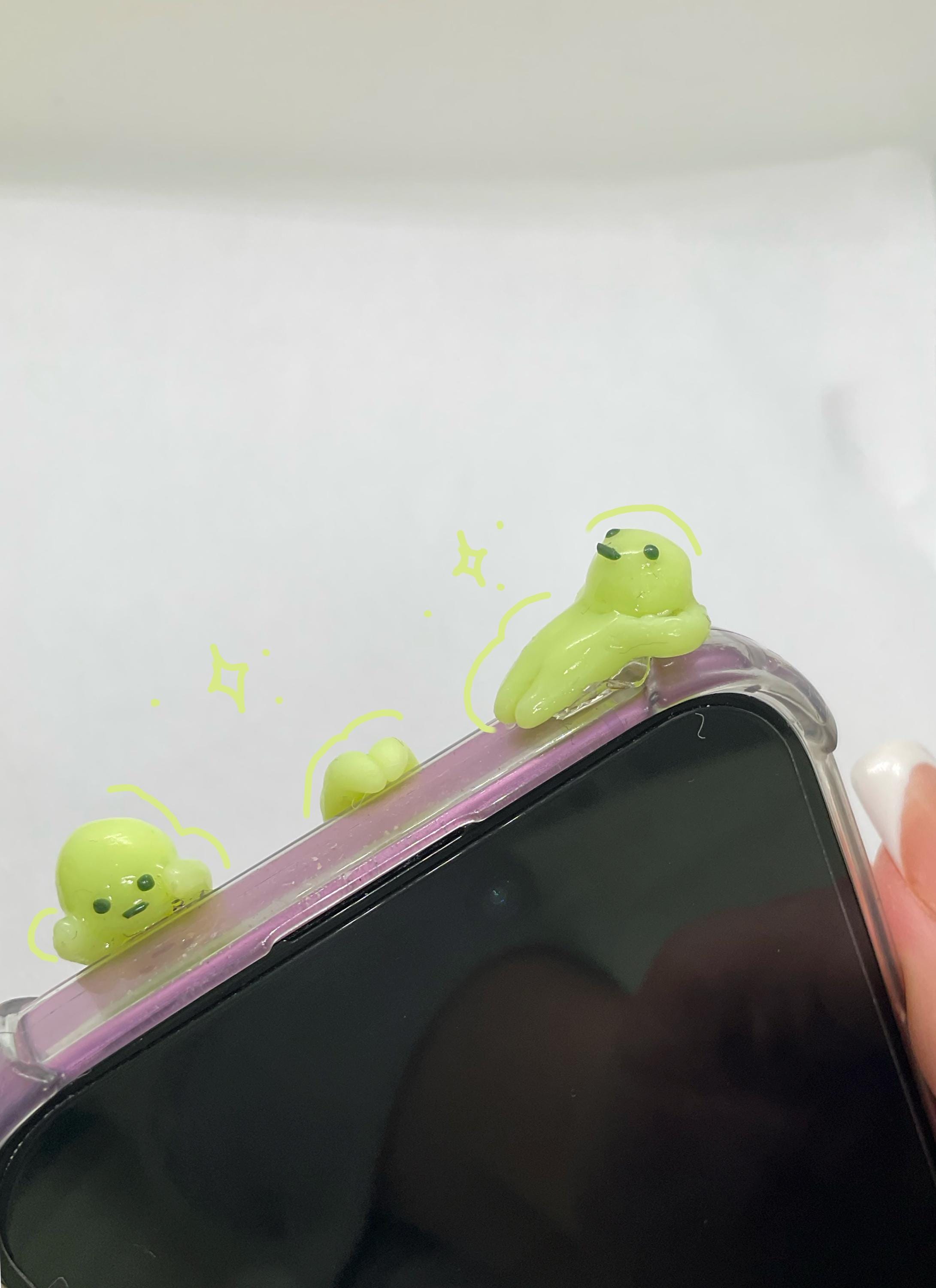 Handmade Smiski Phone Charm: Kawaii Polymer Clay Accessory - Etsy