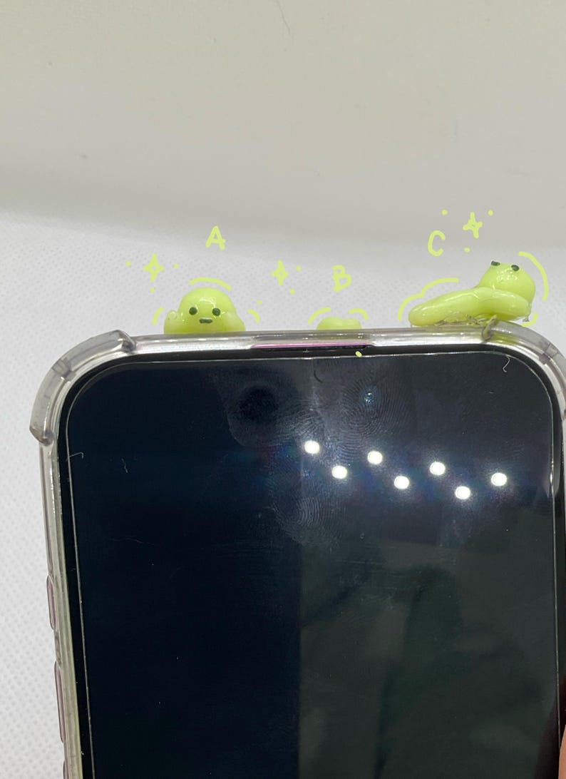 Handmade Smiski Phone Charm: Kawaii Polymer Clay Accessory - Etsy