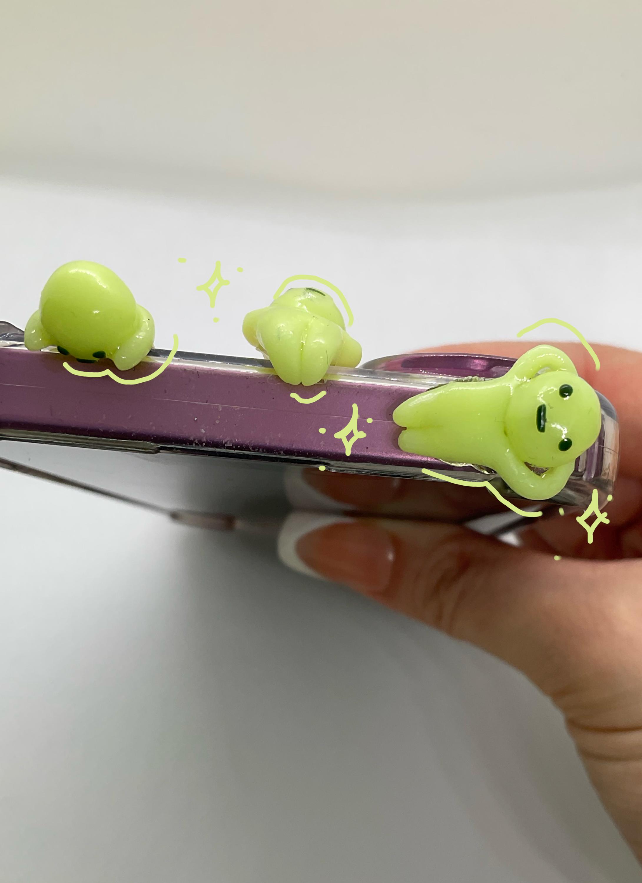 Handmade Smiski Phone Charm: Kawaii Polymer Clay Accessory - Etsy