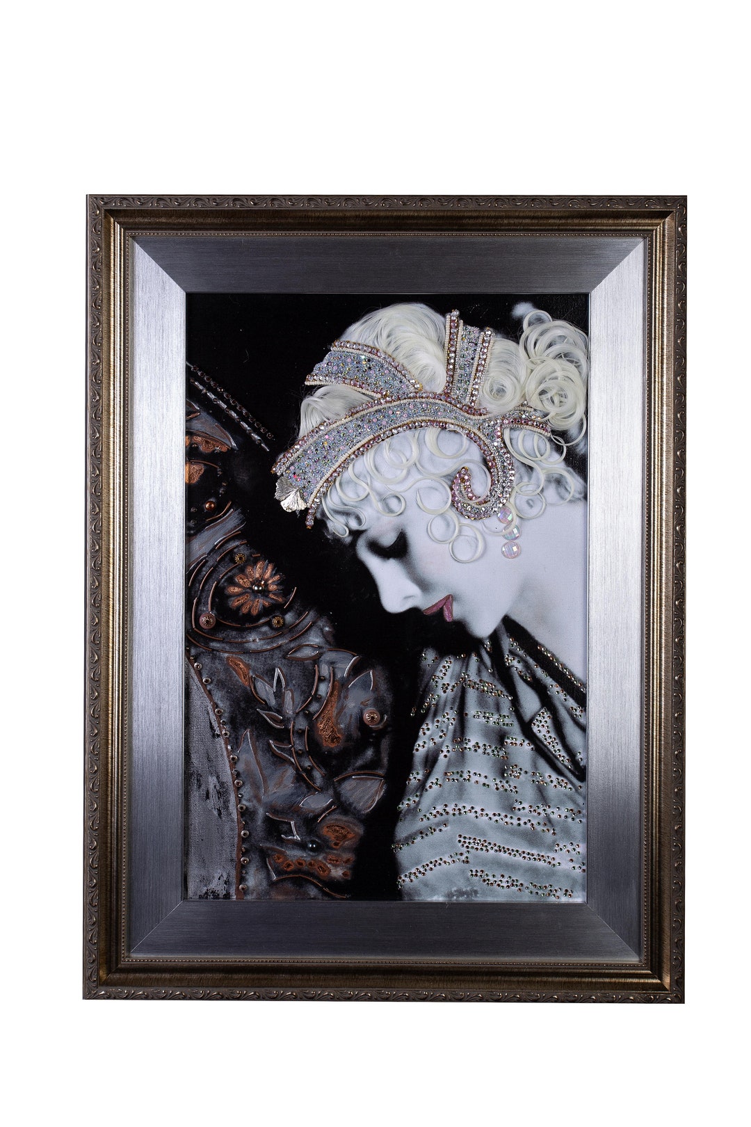 1920's Era "the Great Ziegfeld" Star Myrna Loy Hand Embellished Photo ...