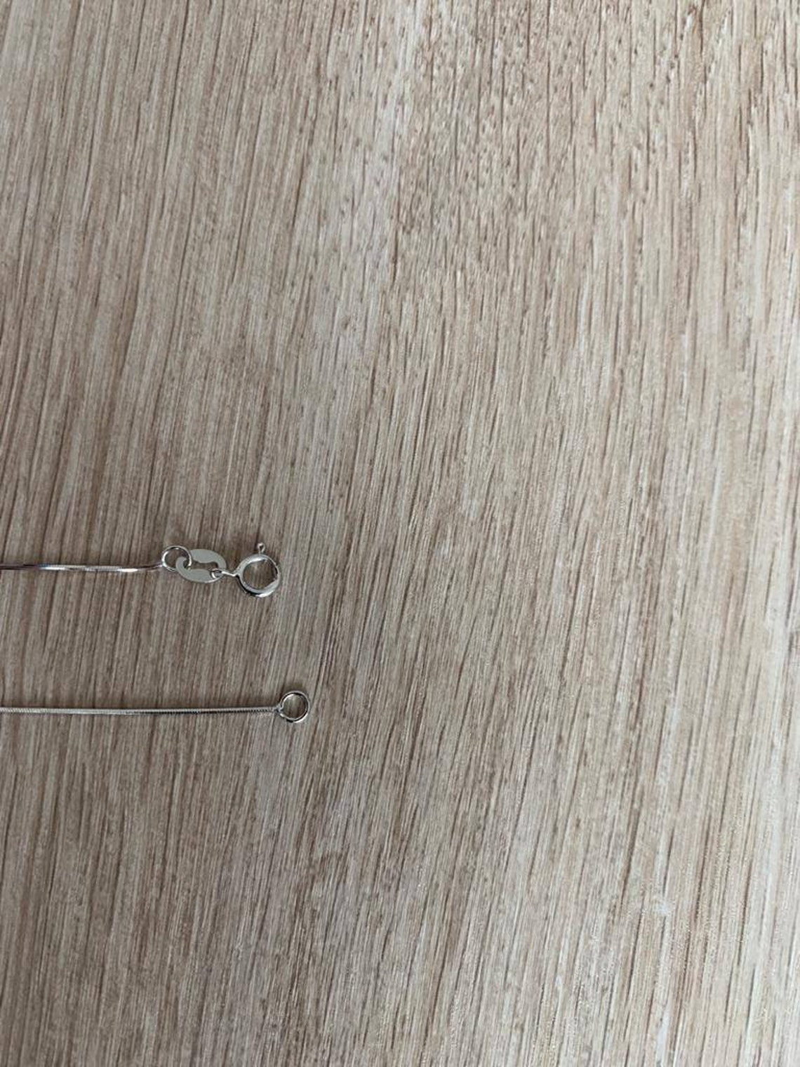 0.7mm 925 Sterling Silver White Gold Plated Chain, Silver Chain ...