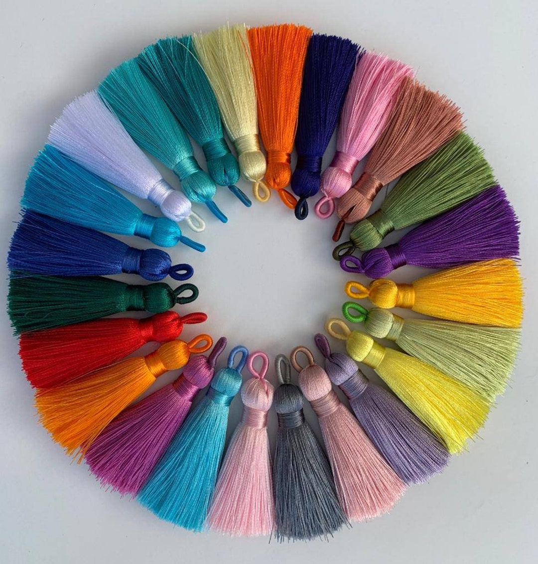 Silky Thread Tassels, Mala Tassels, Jewellery Tassels, 5cm Silky ...