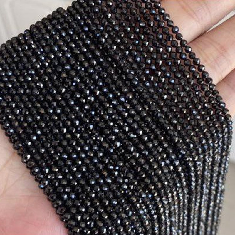 2mm Bead Gemstone Necklace - Etsy UK