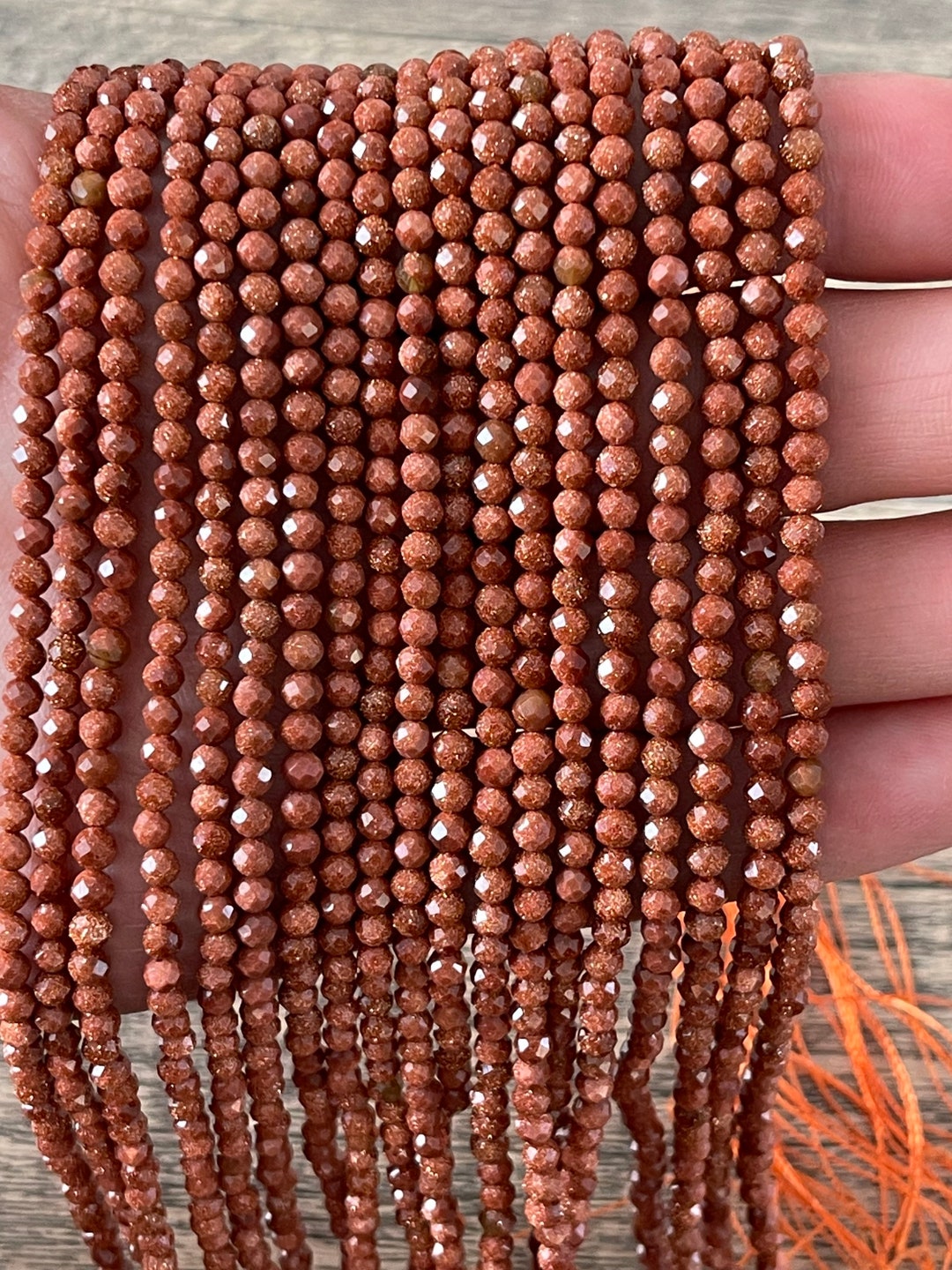 Small Faceted Sandstone Beads, Small Gemstone Beads, 2mm, 3mm, 4mm ...