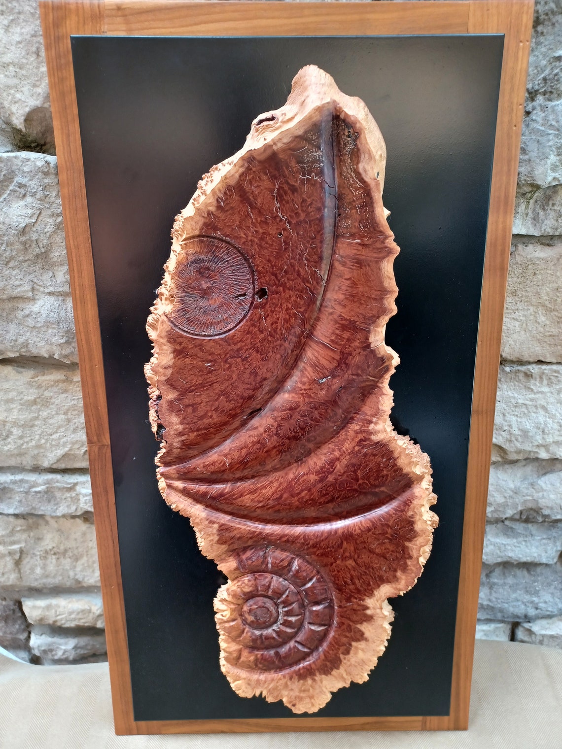 Hand Carved and Turned Live Edge Wall Hanging - Etsy