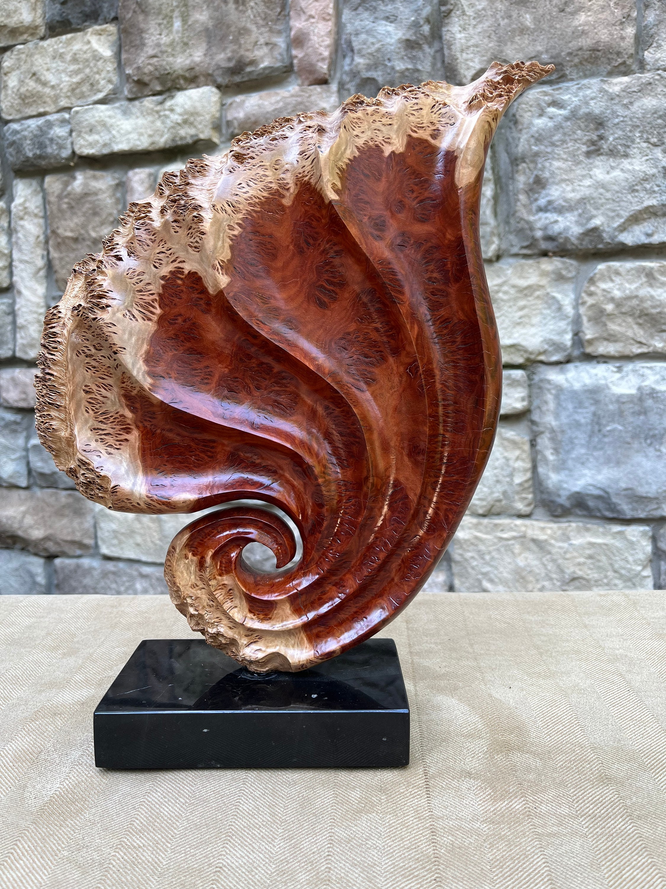 Original, Hand Crafted Live Edge Burl Wood Sculpture - Etsy