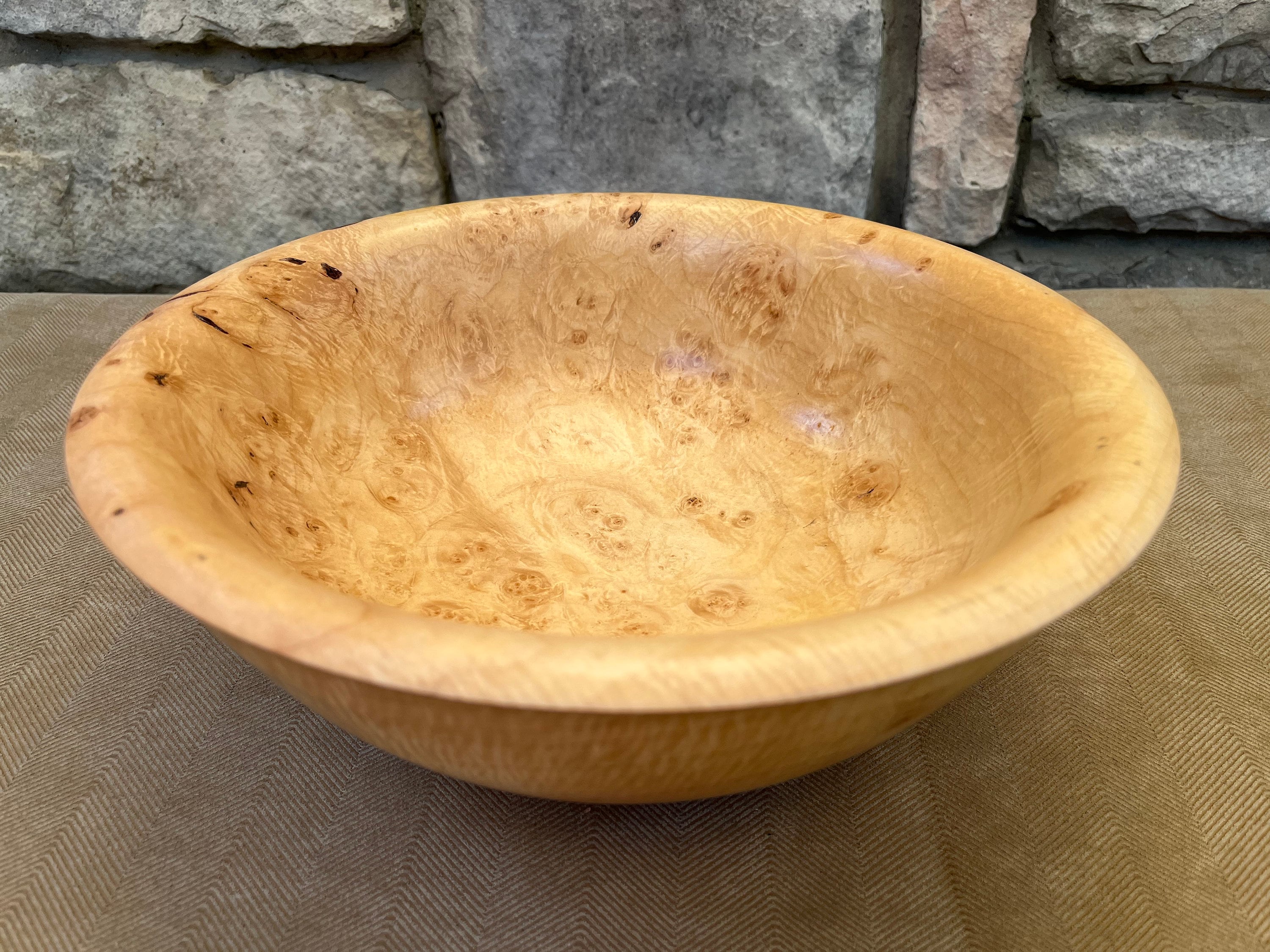 Hand Turned Wood Burl Bowl - Etsy