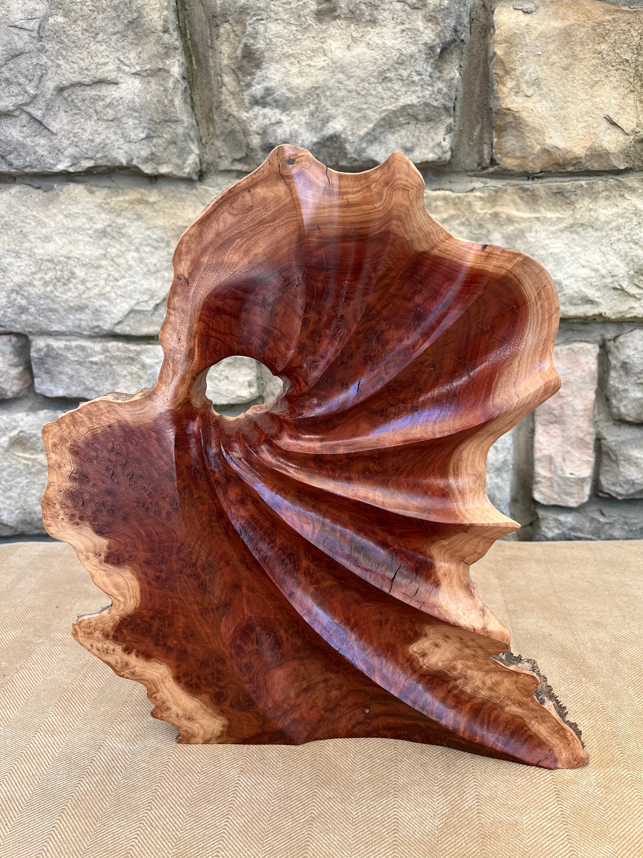 Hand Crafted Live Edge Burl Wood Sculpture - Etsy