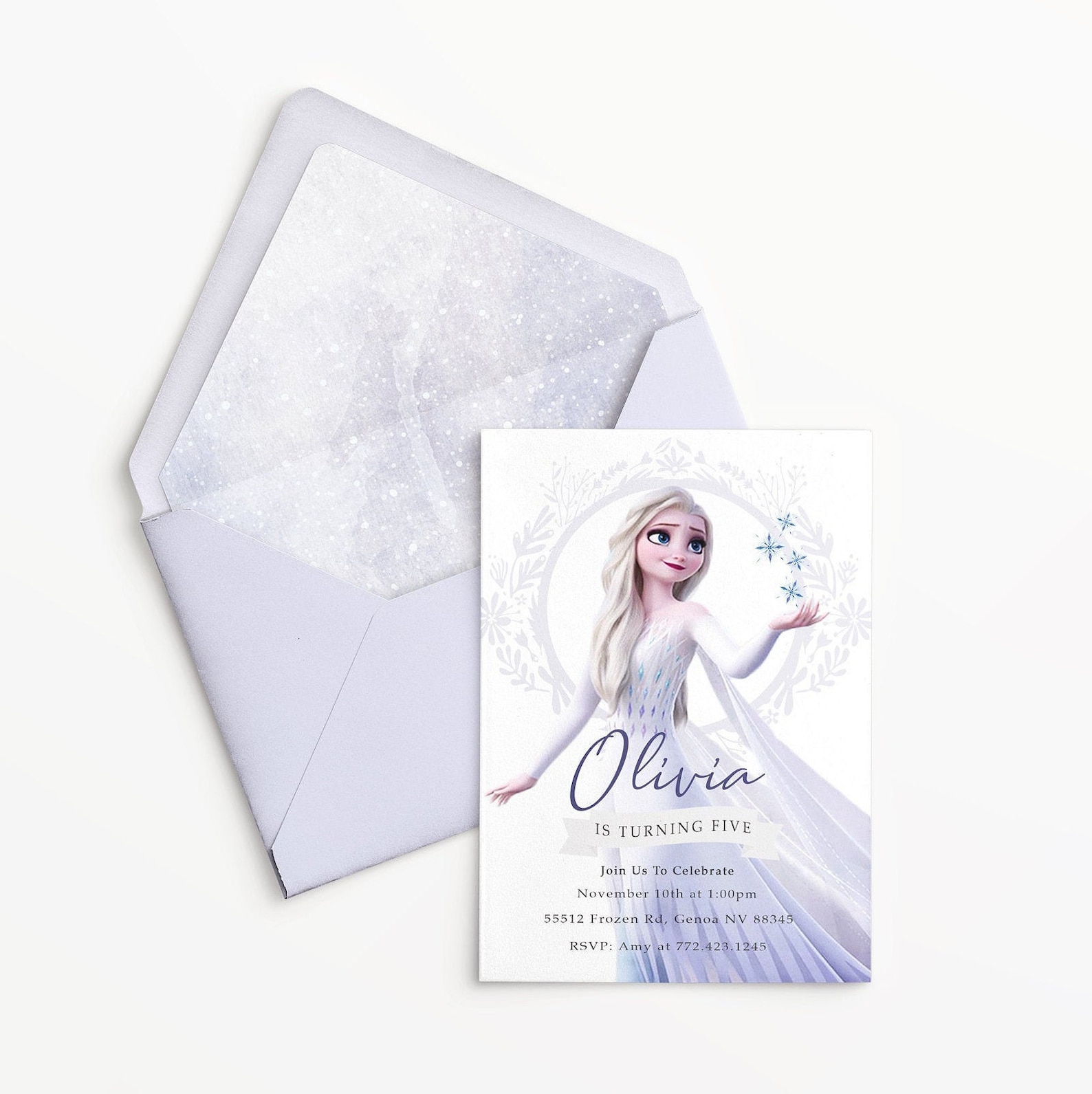 Frozen 2 Invitation Frozen 2 Invite Modern Frozen Birthday - Etsy