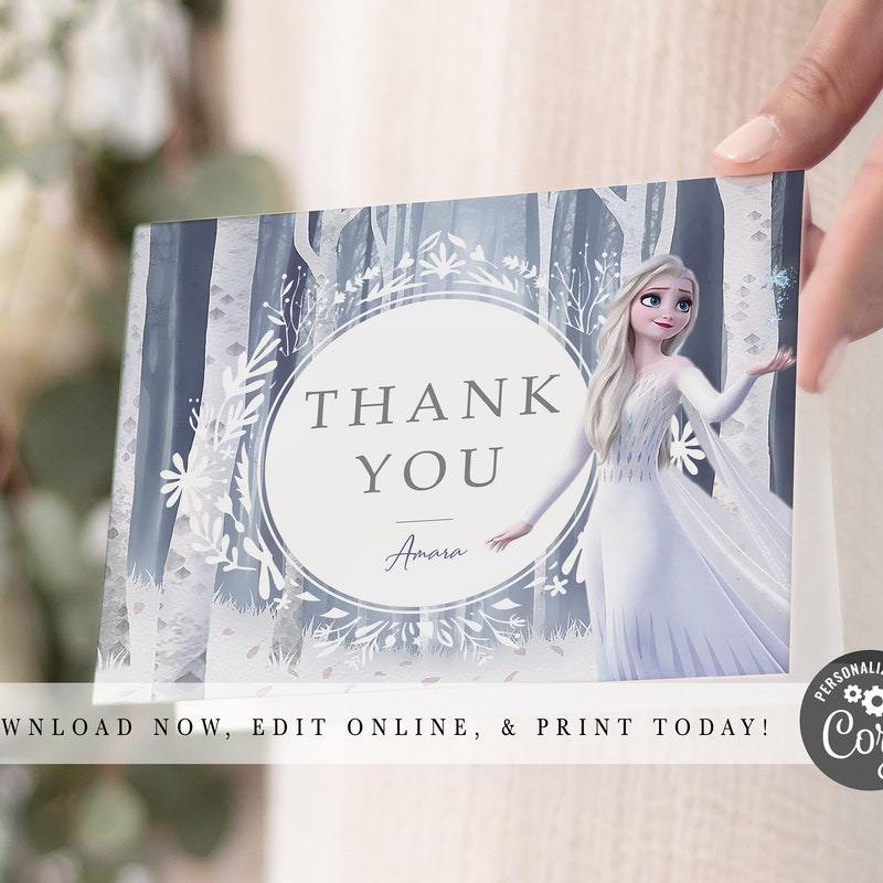 Frozen Thank You - Etsy