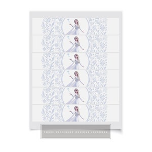 Frozen 2 Water Bottle Labels, Modern Frozen Bottle Wraps, Frozen 2 ...
