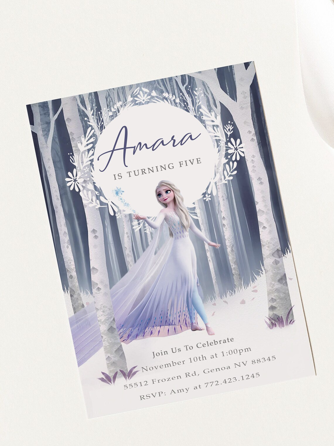 Frozen 2 Invitation Modern Frozen Invite Frozen Birthday - Etsy